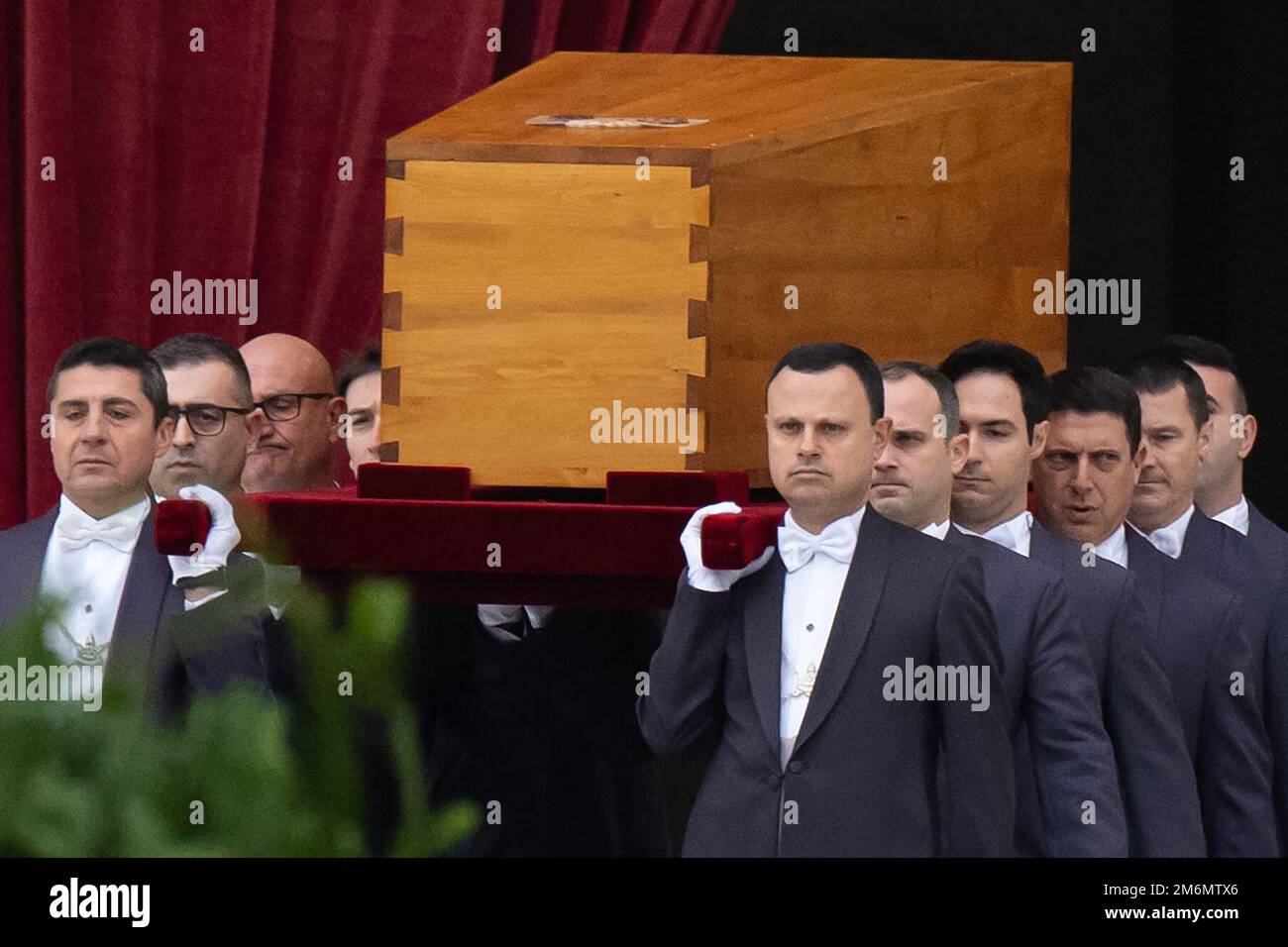 Vatican. 05th Jan, 2023. Vatican. 05th Jan, 2023. The coffin of the ...