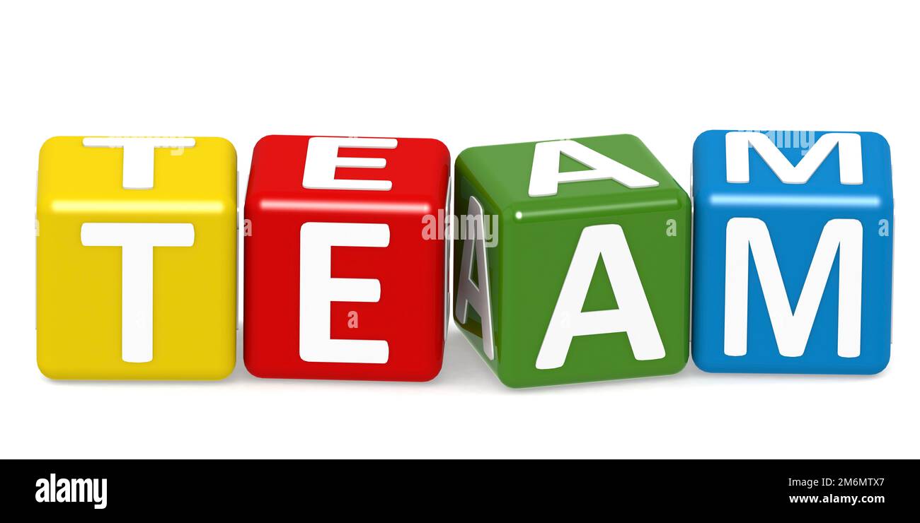 Team buzzword isolated on white background Stock Photo - Alamy