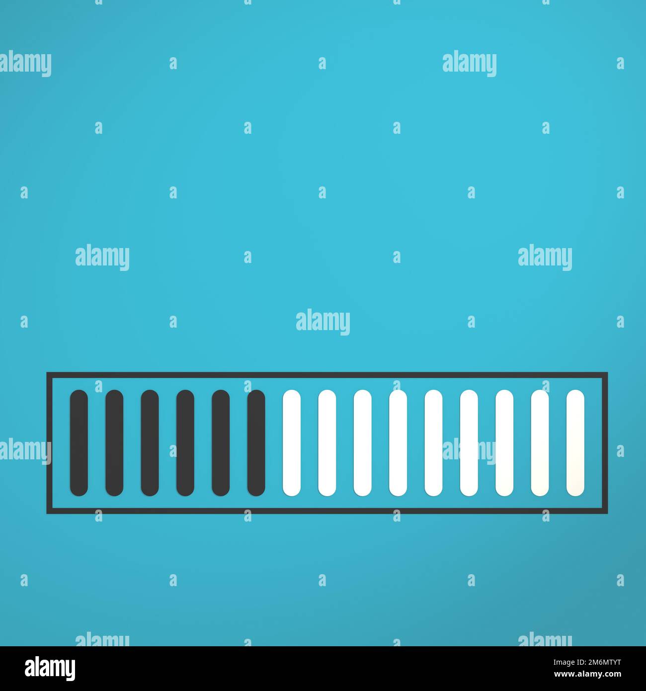 Blue loading bar Stock Photo - Alamy