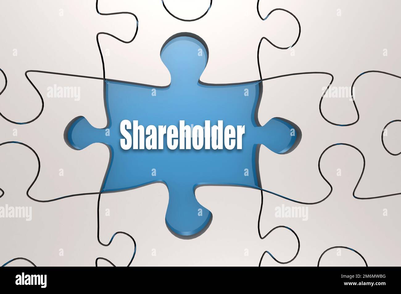 Shareholder word on jigsaw puzzle Stock Photo - Alamy