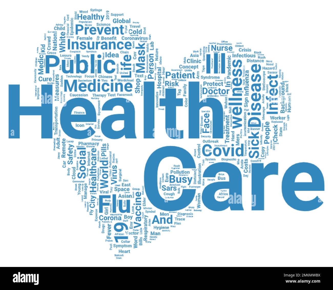 Health care word cloud concept on white background Stock Photo - Alamy