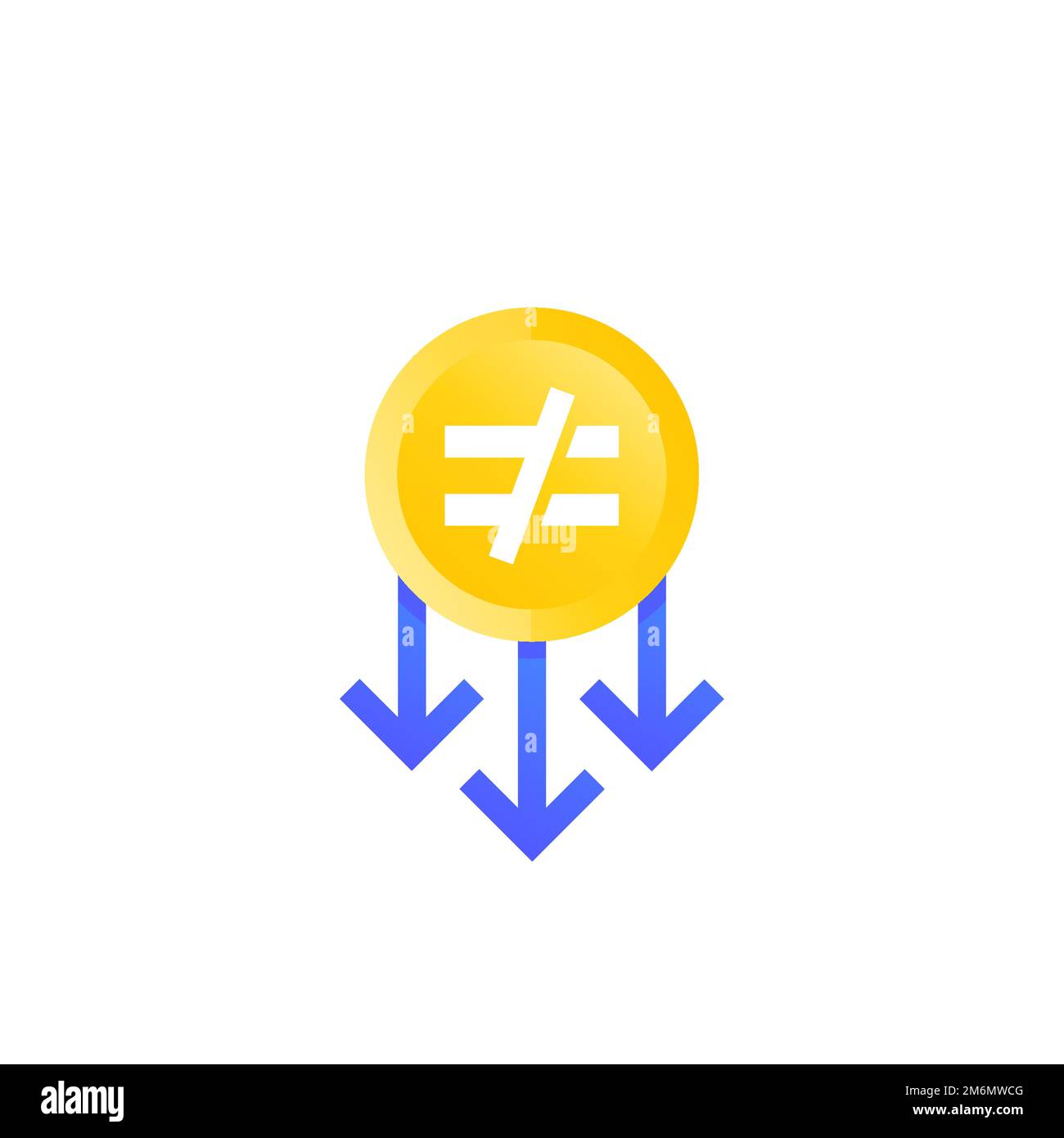 Reducing inequality icon on white Stock Vector Image & Art - Alamy