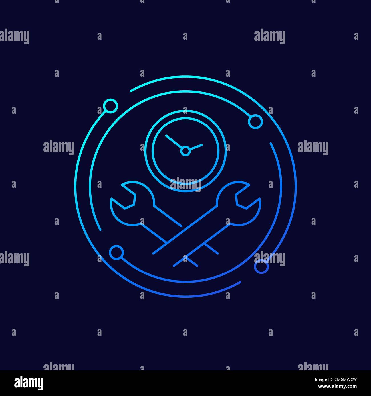 maintenance time line vector icon Stock Vector Image & Art - Alamy