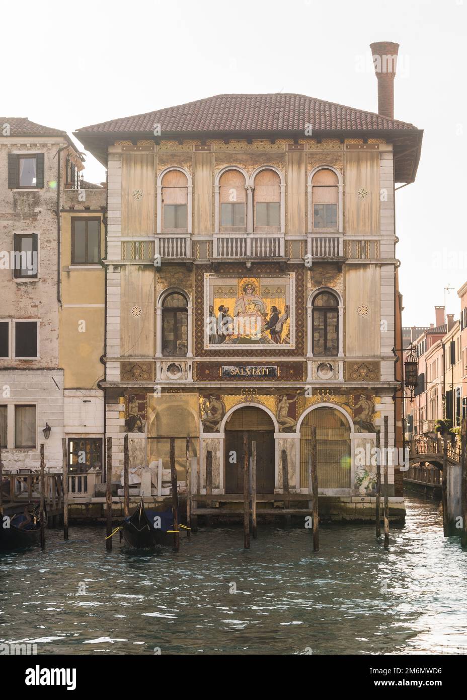 Amazing Venetian Gothic building facade Stock Photo - Alamy