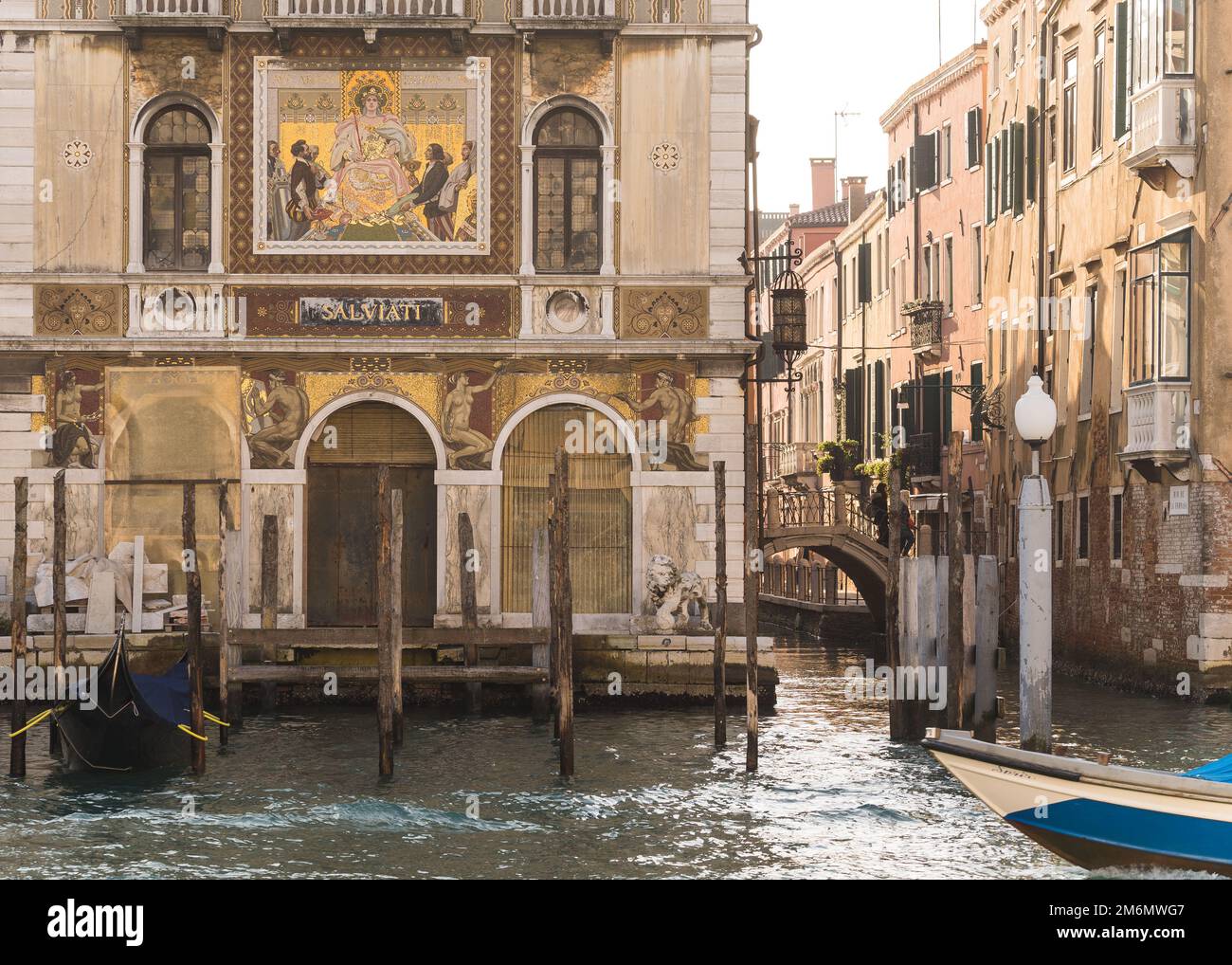 Amazing Venetian Gothic building facade Stock Photo - Alamy