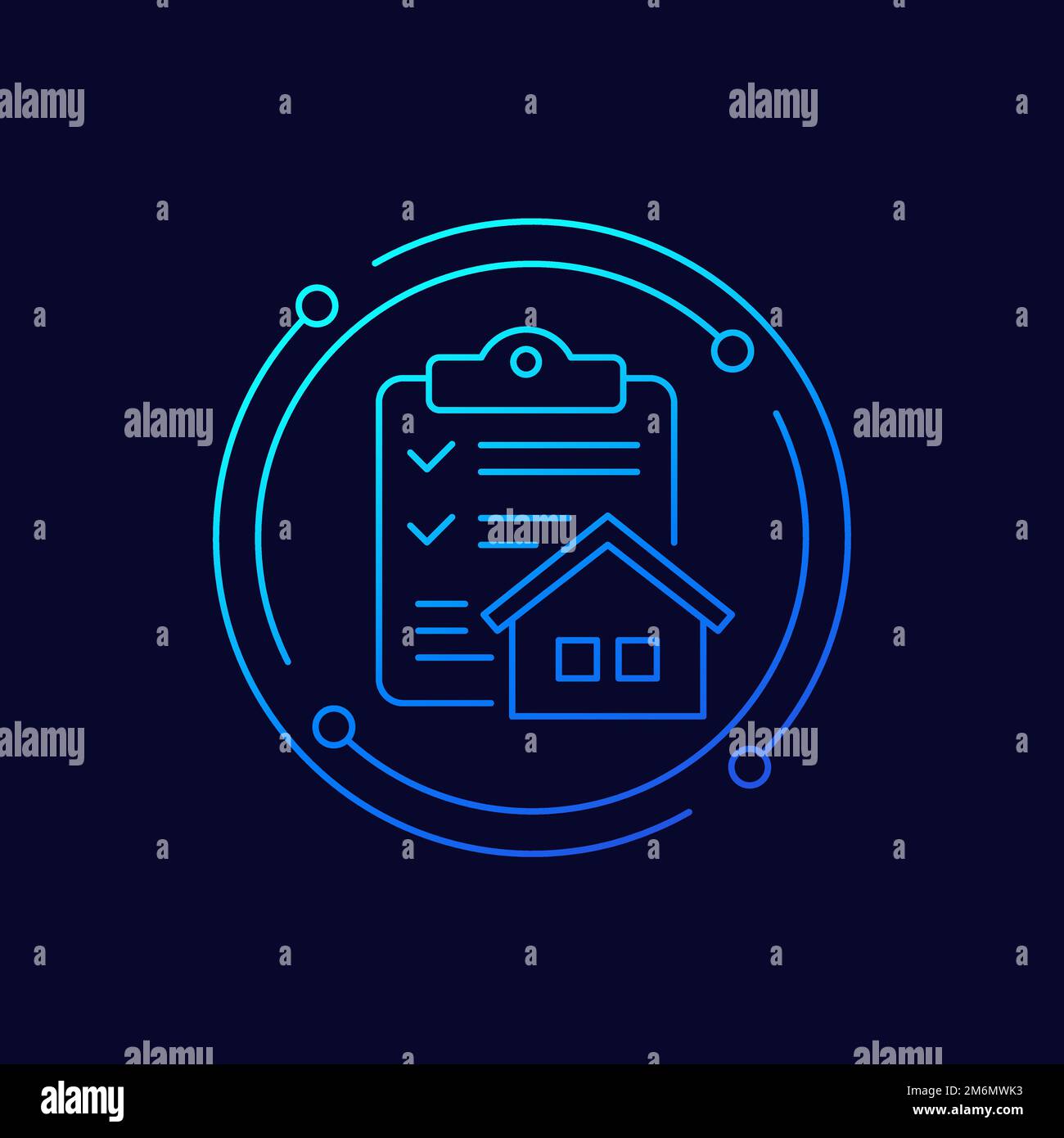 Building permit icon, linear design Stock Vector Image & Art - Alamy