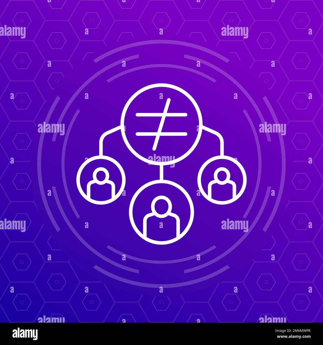 inequality line icon for web Stock Vector Image & Art - Alamy