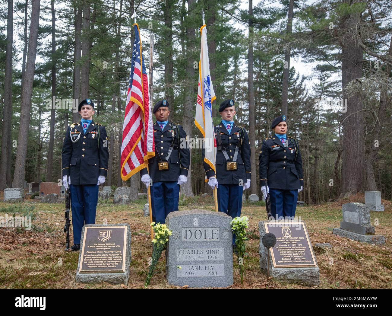 10th Mountain Division soldiers, who are the acting color guard at The ...