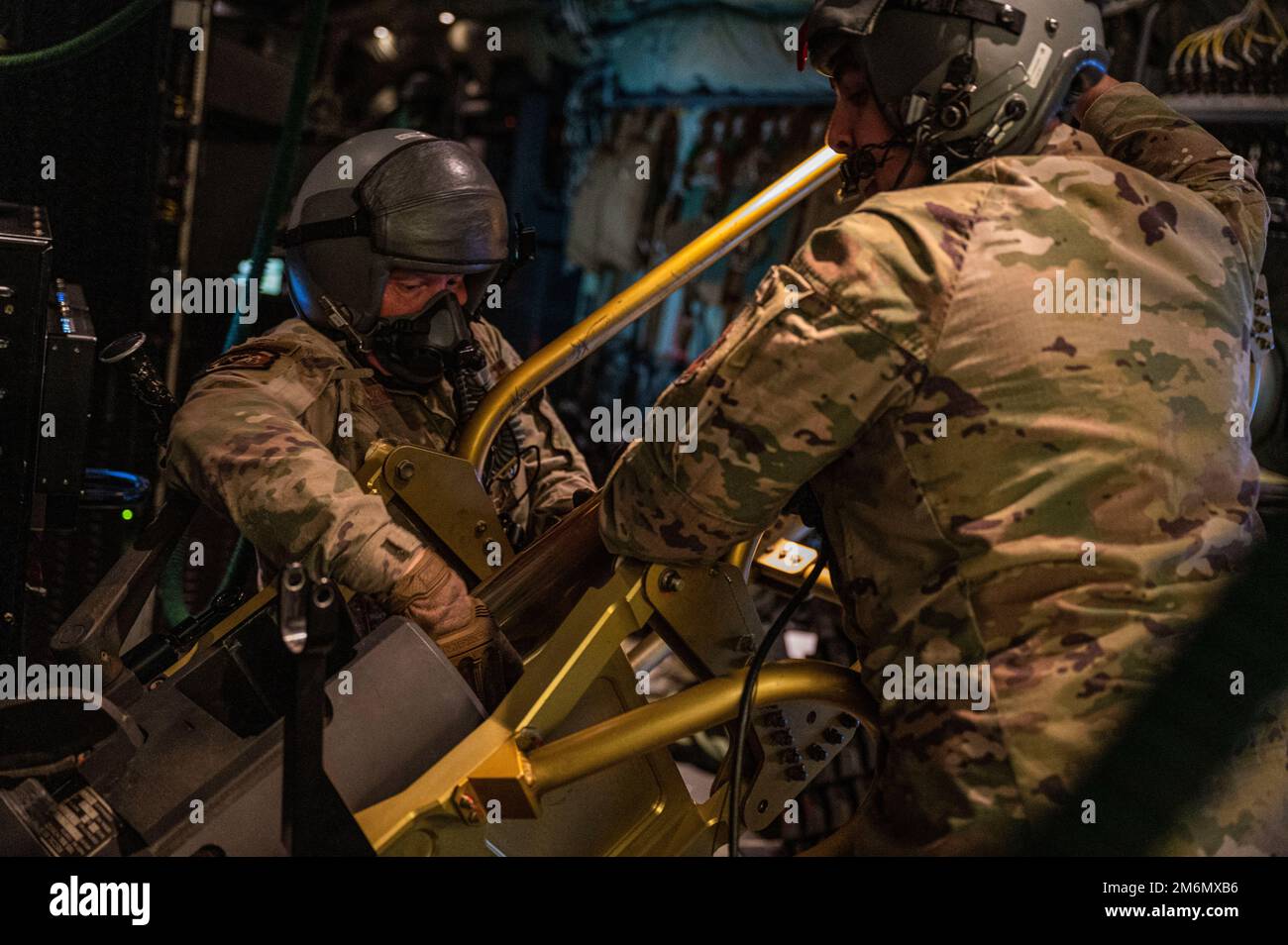 U.S. Air Force Staff Sgts. Caleb Campbell and Ryan Rodeheaver, aerial ...