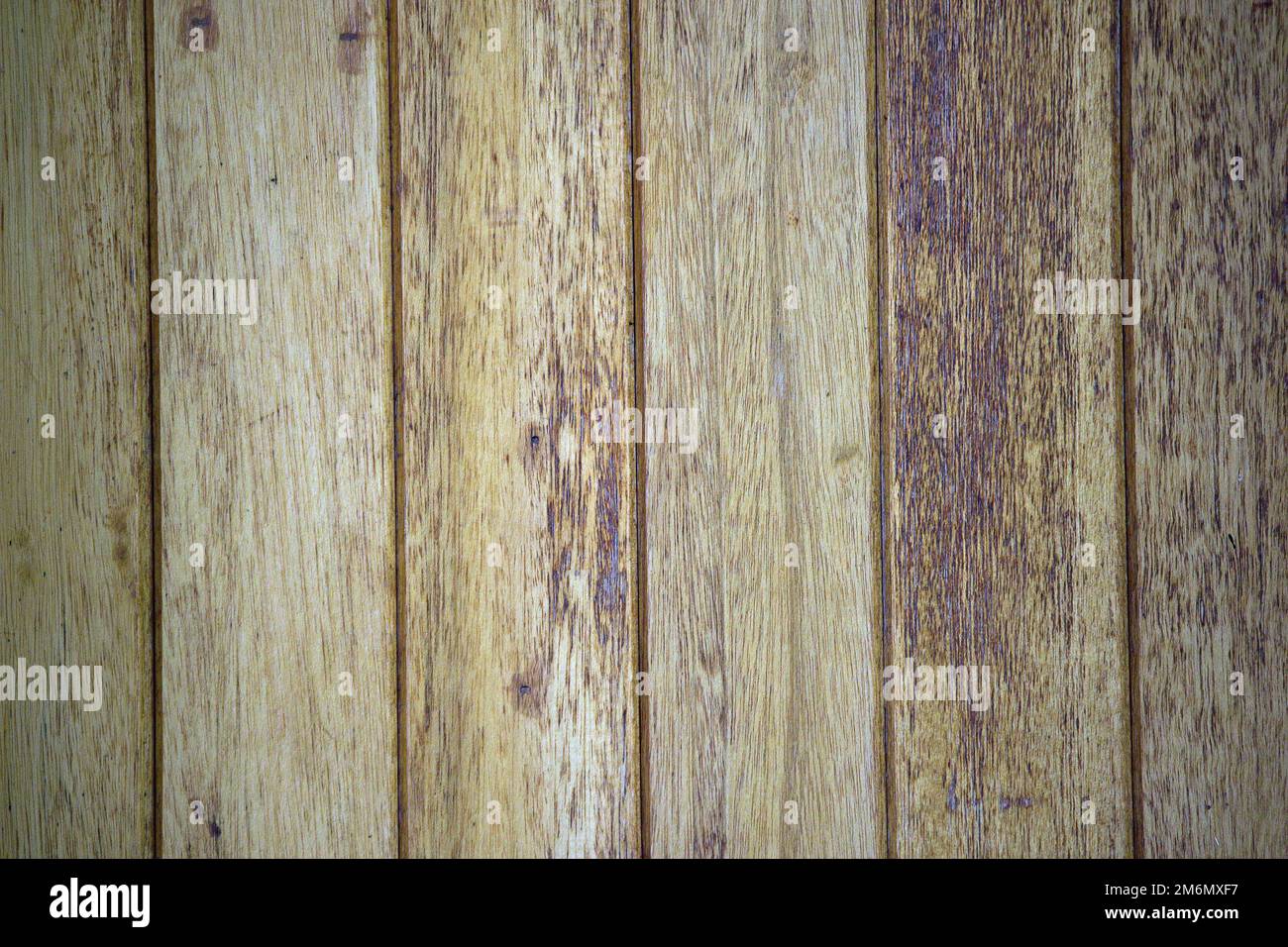 Wooden timber boards or planks in vertical posttion as part of door ...