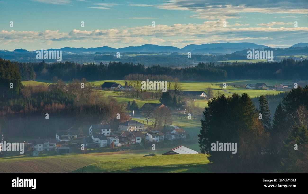 landscape in the Allgäu area in Bavaria in Germany Stock Photo - Alamy