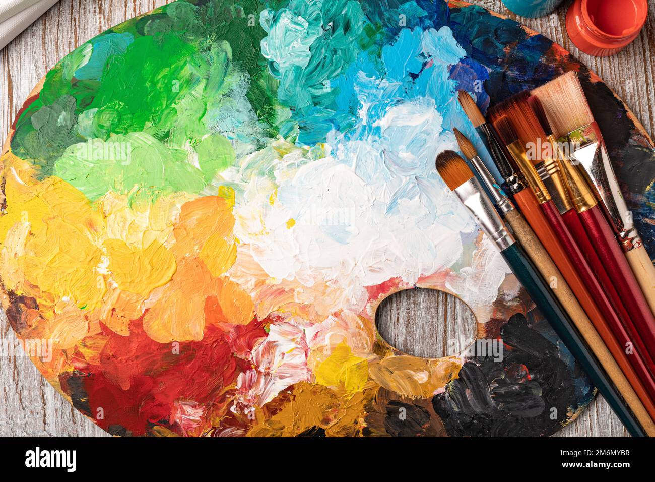 Palette paints art drawing hi-res stock photography and images - Alamy