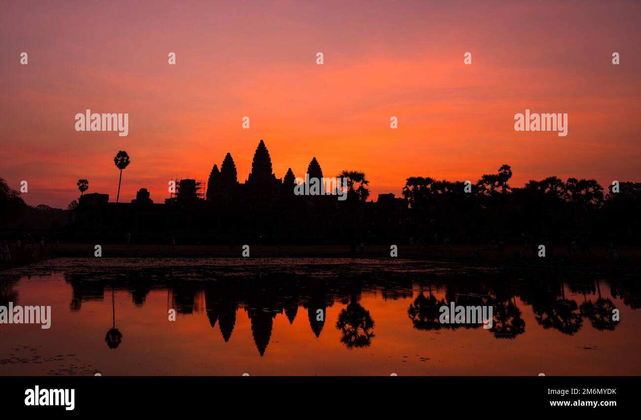 Angkor Wat, the water landscape Stock Photo - Alamy