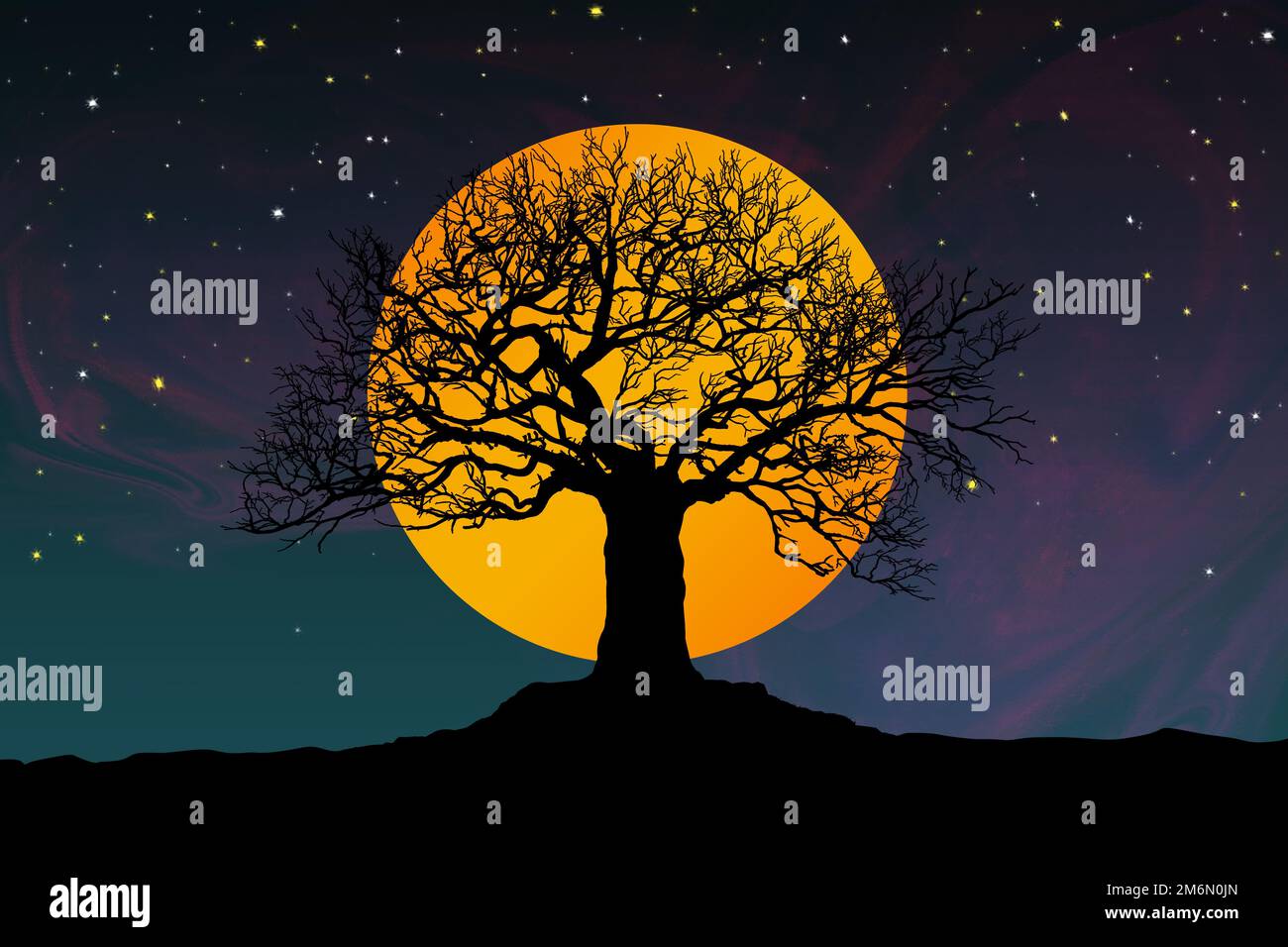 Silhouette at full hi-res stock photography and images - Alamy