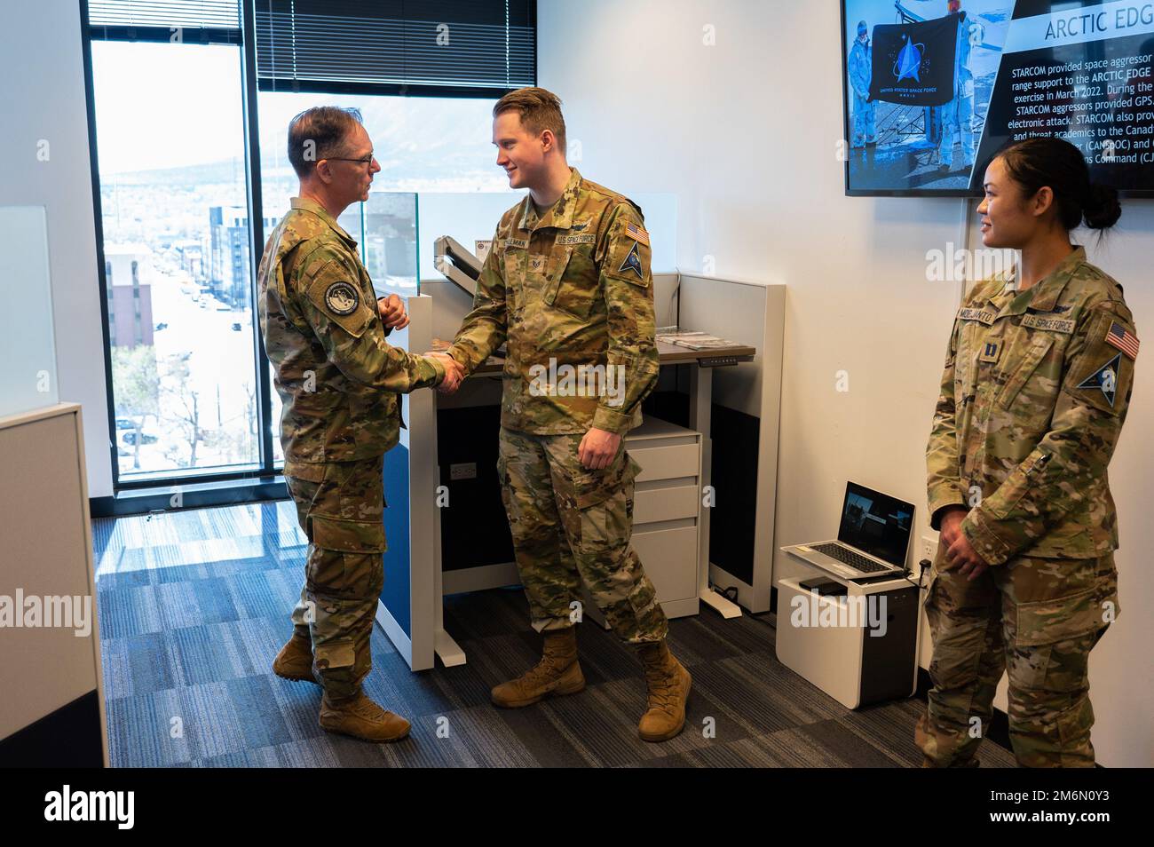 Chief Master Sergeant of the Space Force Roger A. Towberman coins a ...