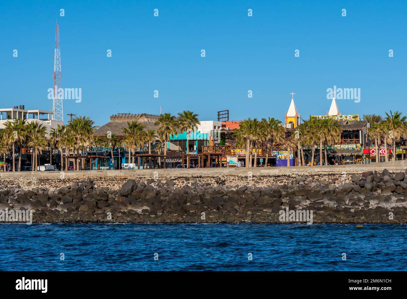 The very beautiful Rocky Point town of Puerto Penasco, Mexico Stock ...