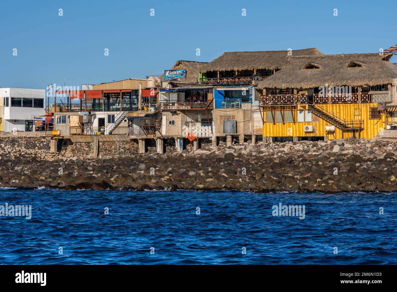 The very beautiful Rocky Point town of Puerto Penasco, Mexico Stock ...