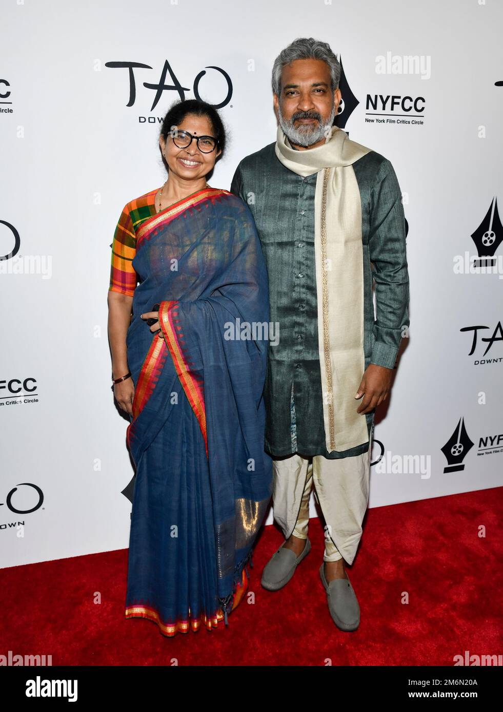 Best director for "RRR" S.S. Rajamouli, right, and wife Rama Rajamouli ...