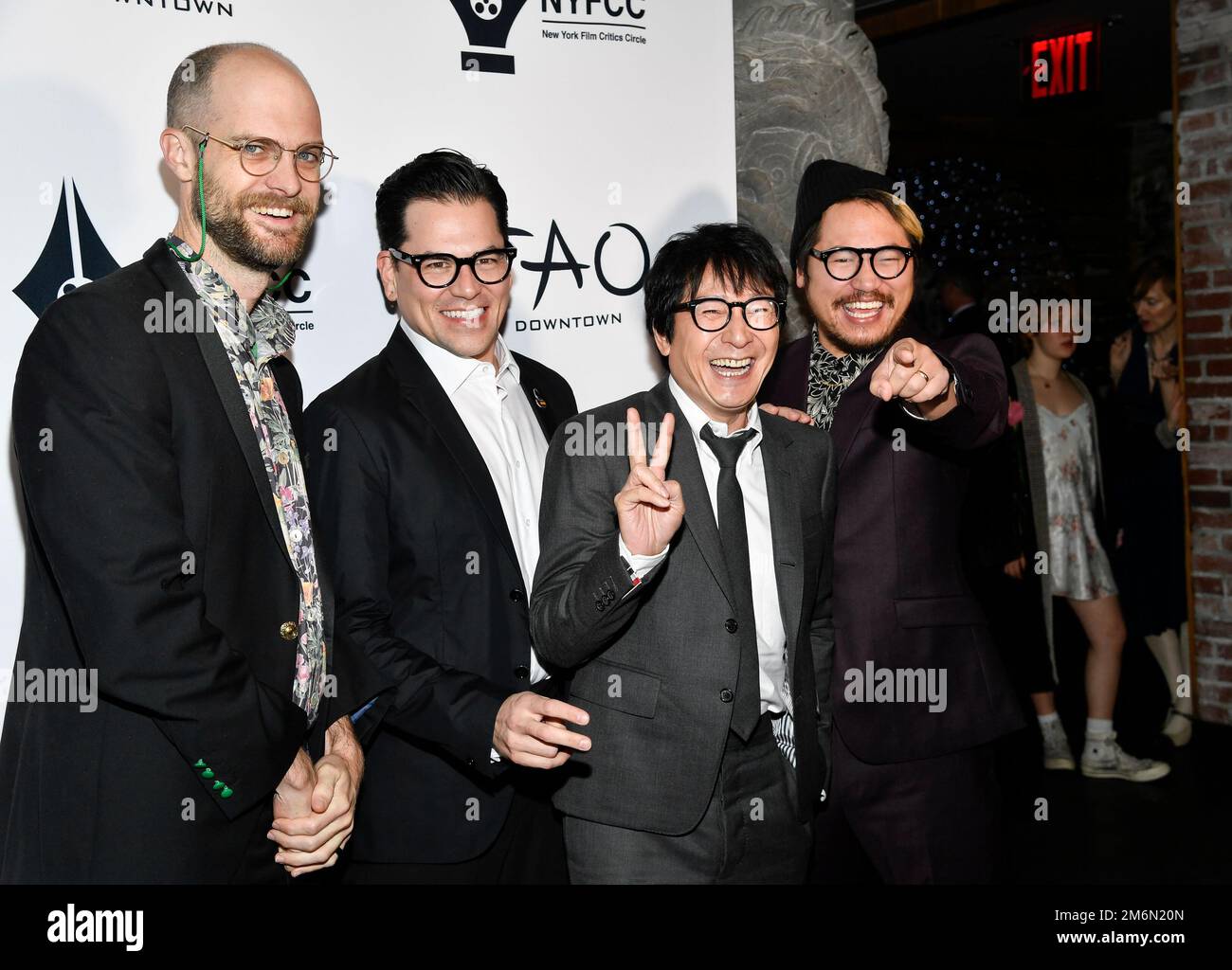 Director Daniel Scheinert, left, producer Jonathan Wang, best ...