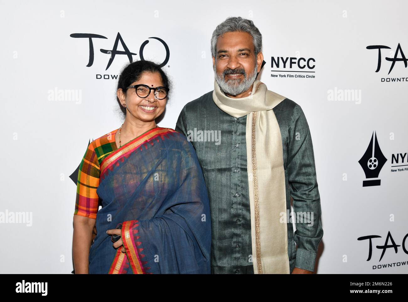 Best director for "RRR" S.S. Rajamouli, right, and wife Rama Rajamouli ...