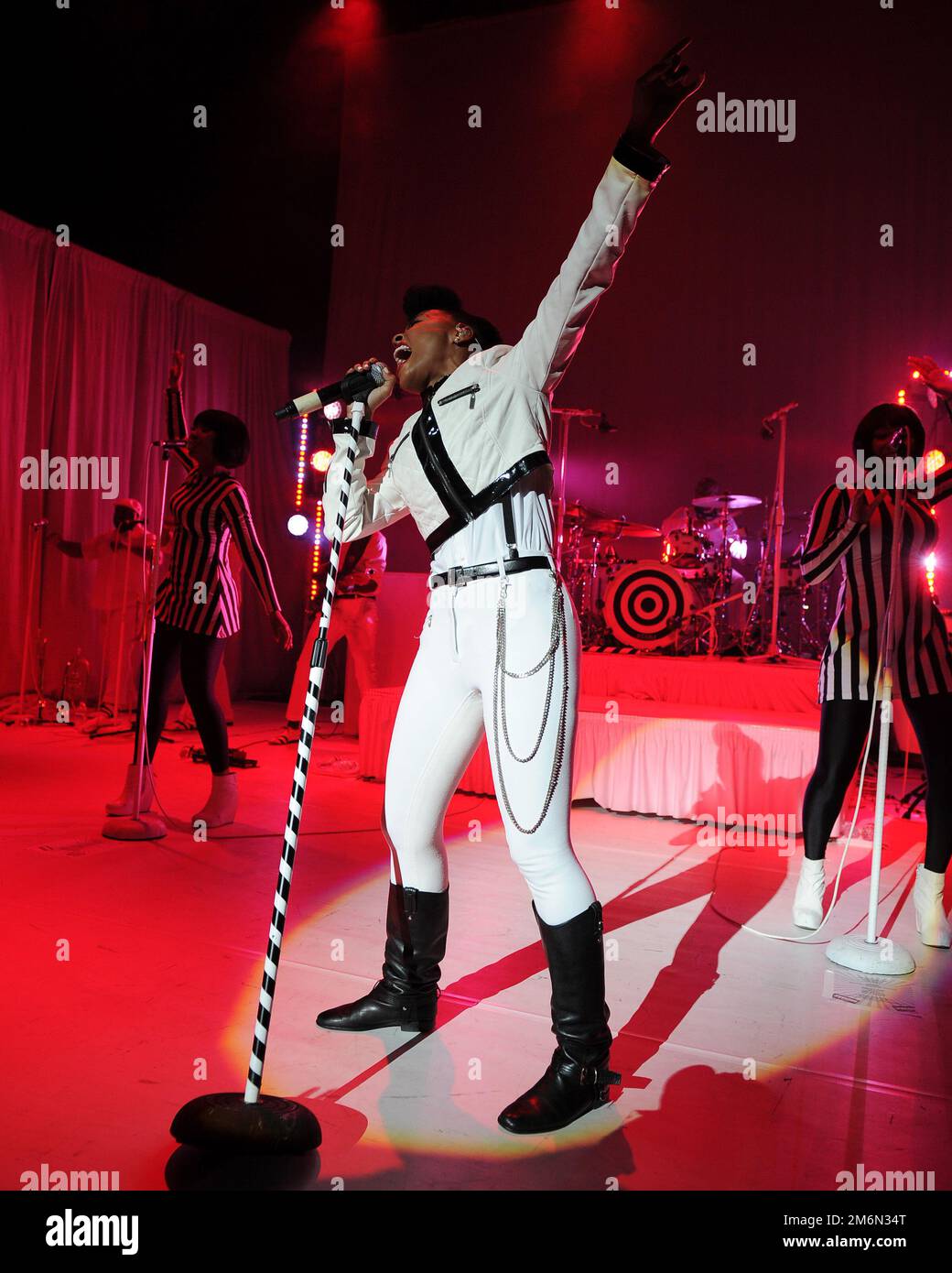Janelle Monae performs during the Electric Tour at the Fillmore Miami ...