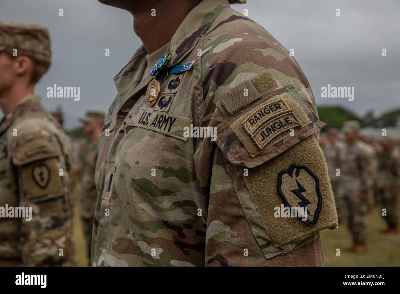 Soldiers special stand attention during hi-res stock photography and ...