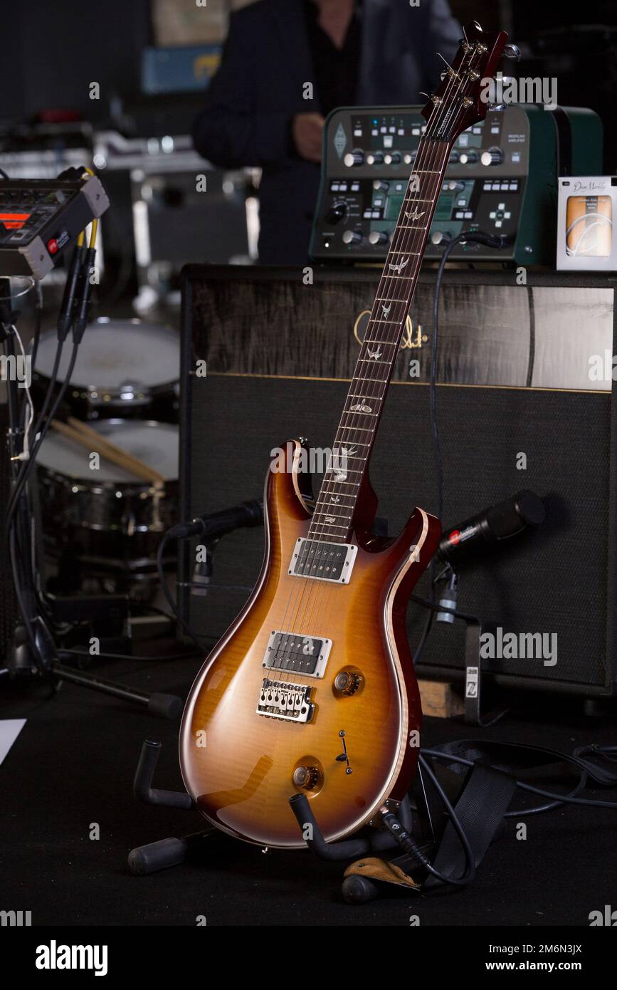 Jakko Jakszyk's PRS guitar photographed at Elstree Studios, London ...