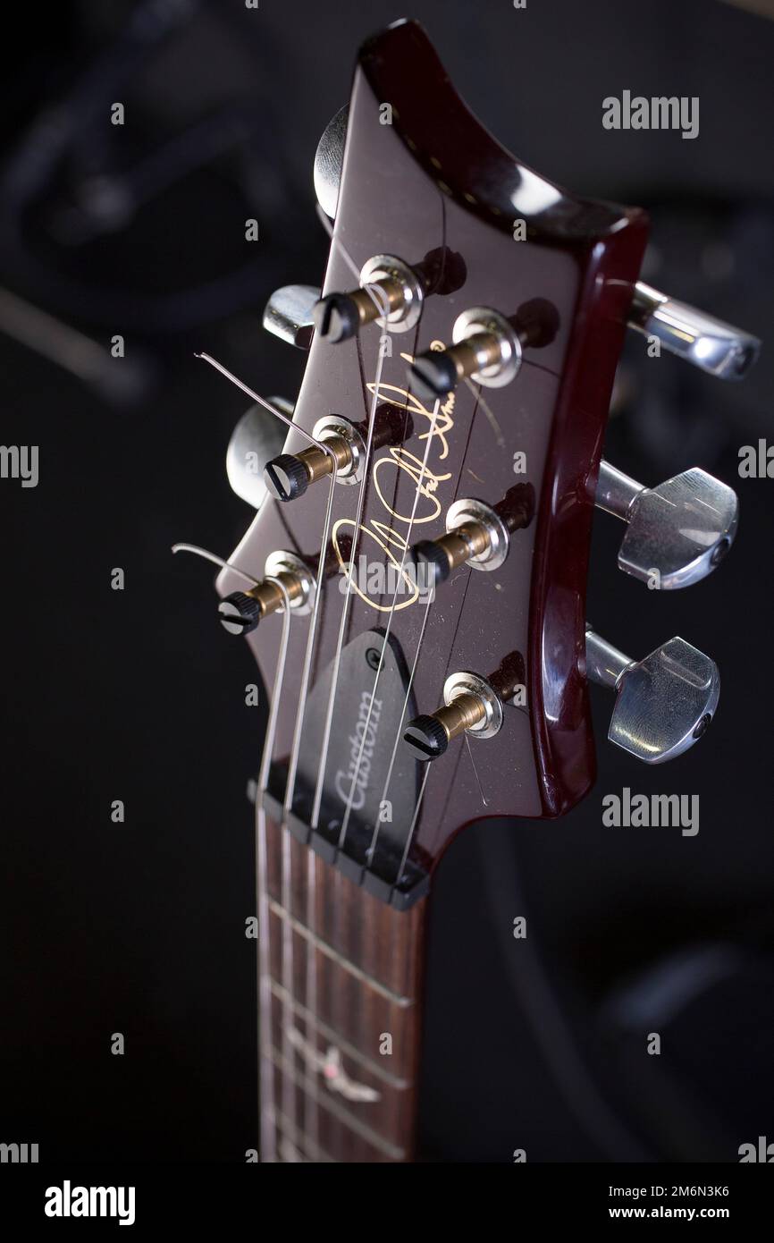 Jakko Jakszyk's PRS guitar photographed at Elstree Studios, London ...