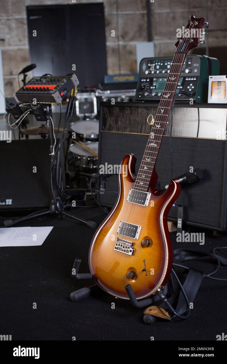 Jakko Jakszyk's PRS guitar photographed at Elstree Studios, London ...