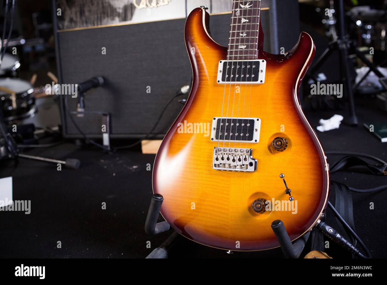 Jakko Jakszyk's PRS guitar photographed at Elstree Studios, London ...