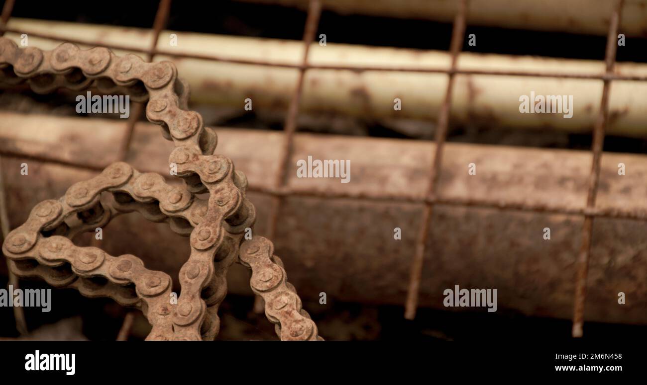 Scrap metal - predominantly ferrous metals. Waste from industry and ...