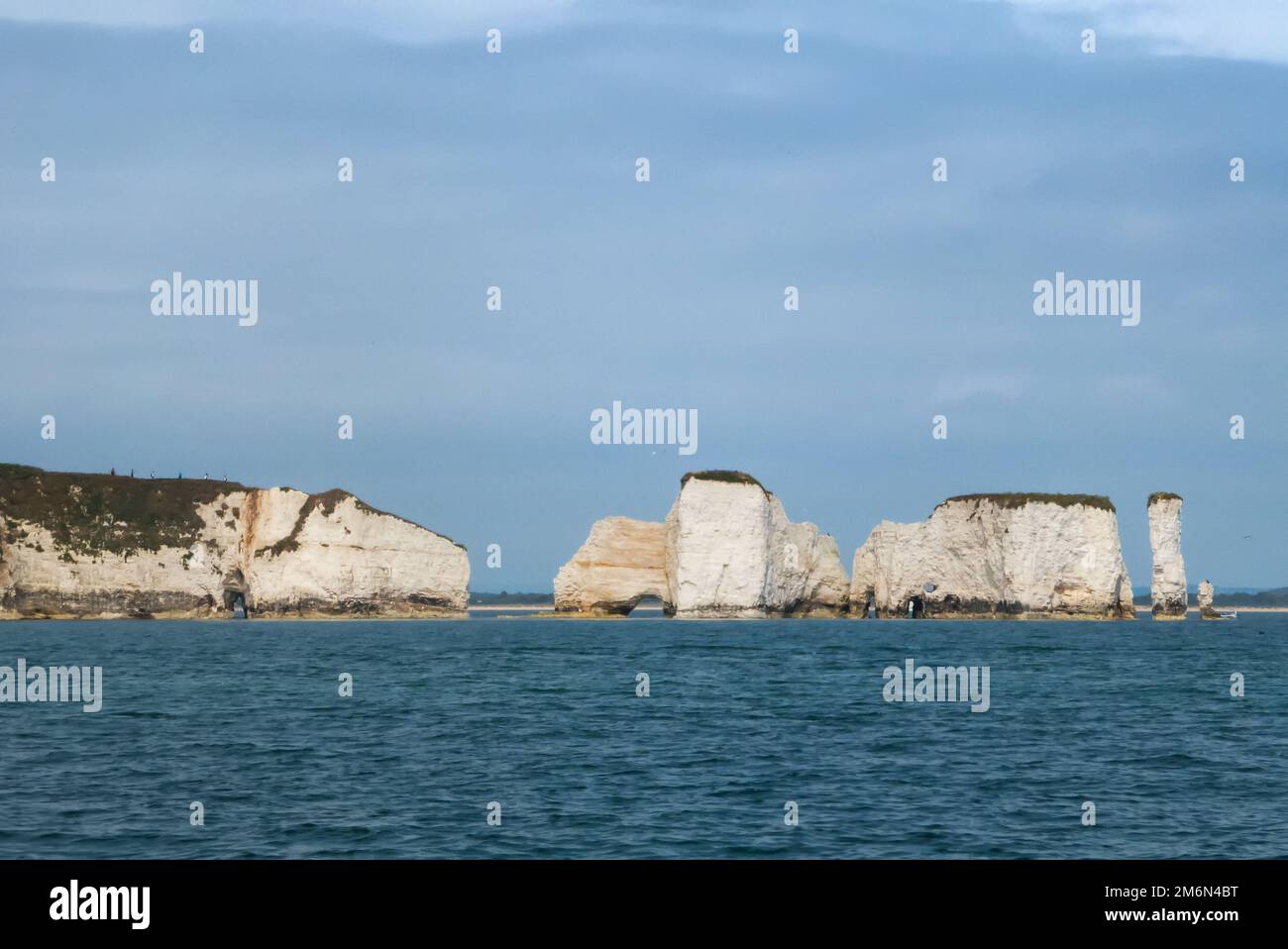 Old Harry Rocks, Handfast Point, Dorset, England, UK, from seaward ...