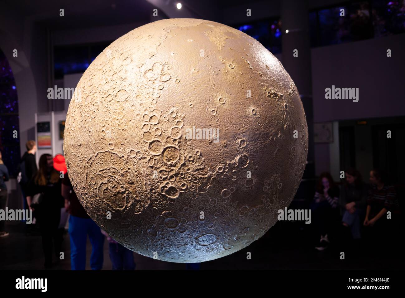 MOSCOW - November 29, 2022. A mock-up of the Moon, the Earth's ...