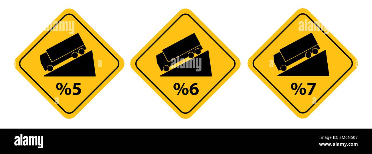 downgrade ahead sign on white background Stock Vector Image & Art - Alamy