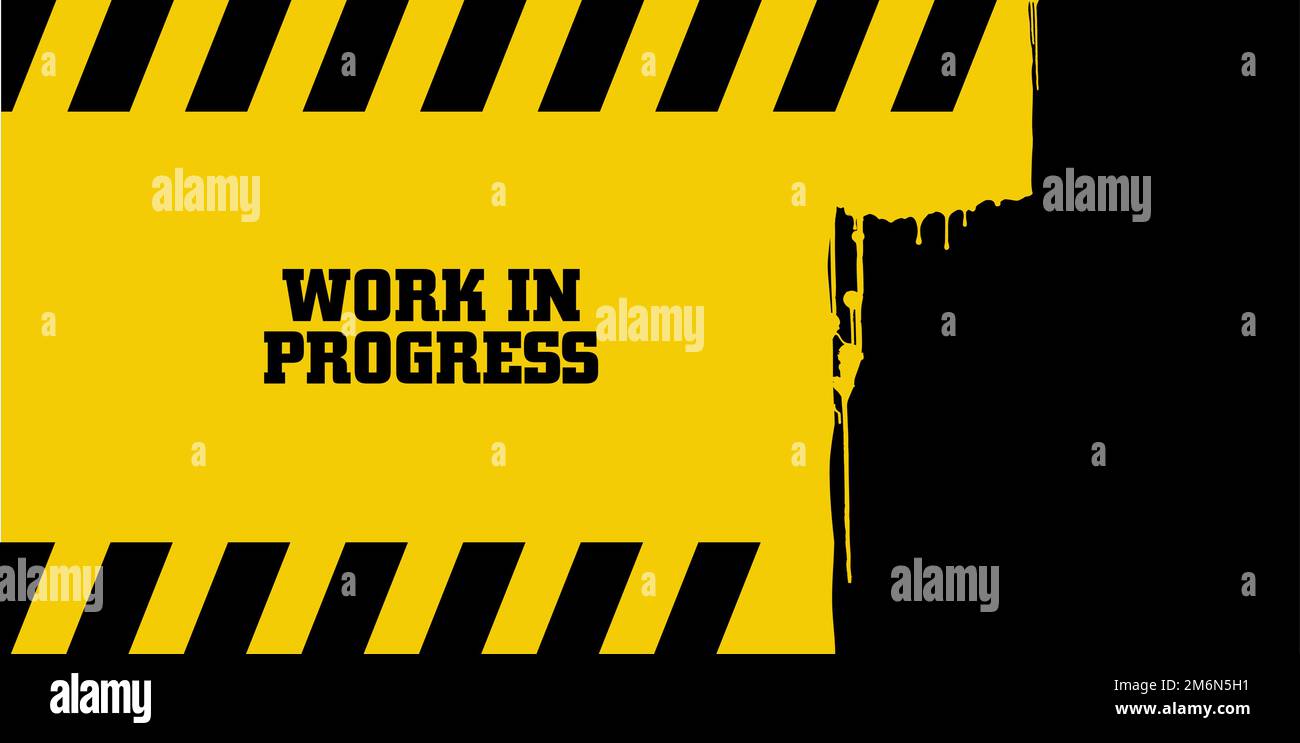 Work in progress text on white background Stock Vector Image & Art - Alamy