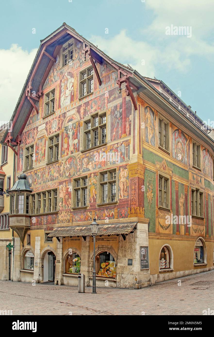 House to the knight Schaffhausen, Switzerland Stock Photo - Alamy