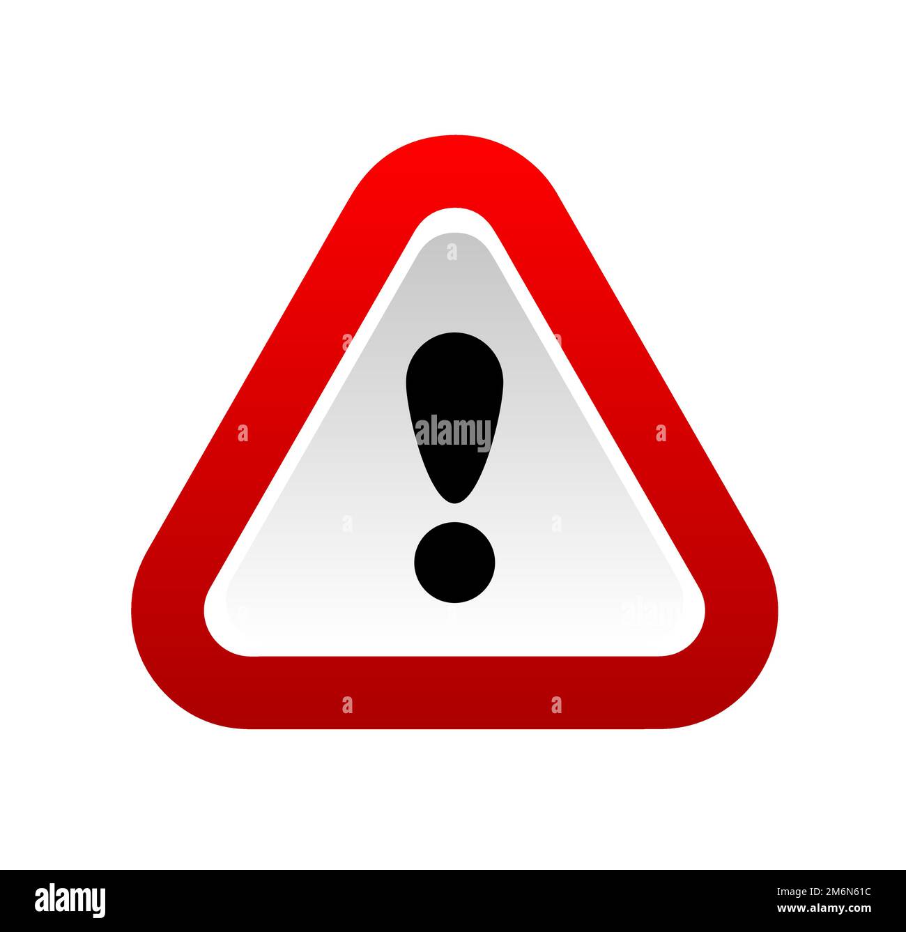 attention sign on white background. Vector icon Stock Vector Image ...