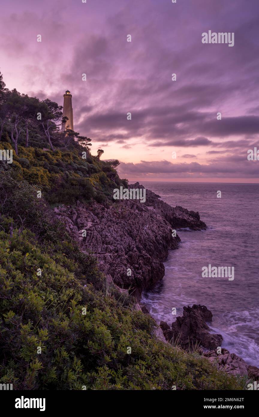 Seascape around Cap Ferrat on the French Riviera Stock Photo - Alamy
