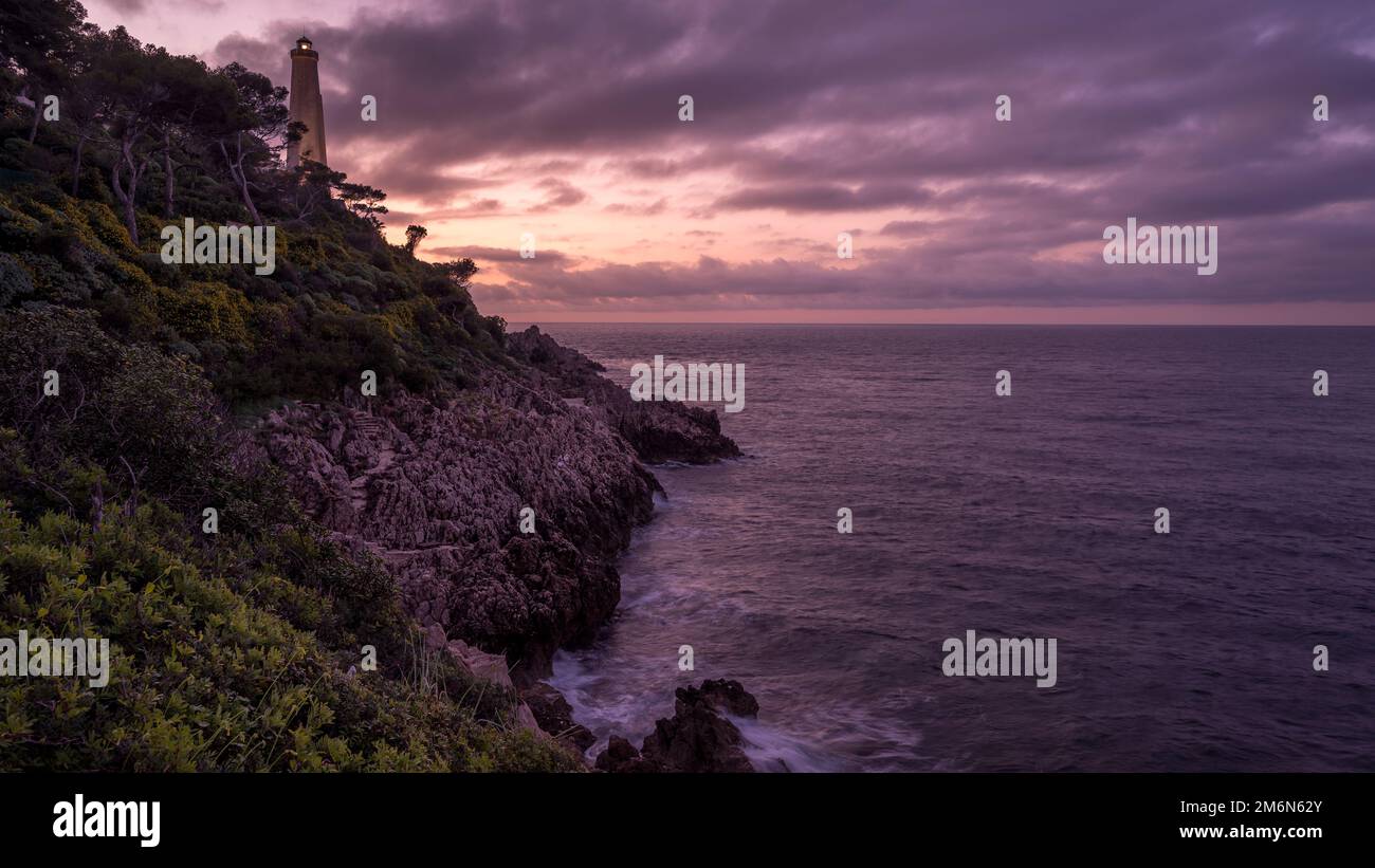 Seascape around Cap Ferrat on the French Riviera Stock Photo - Alamy