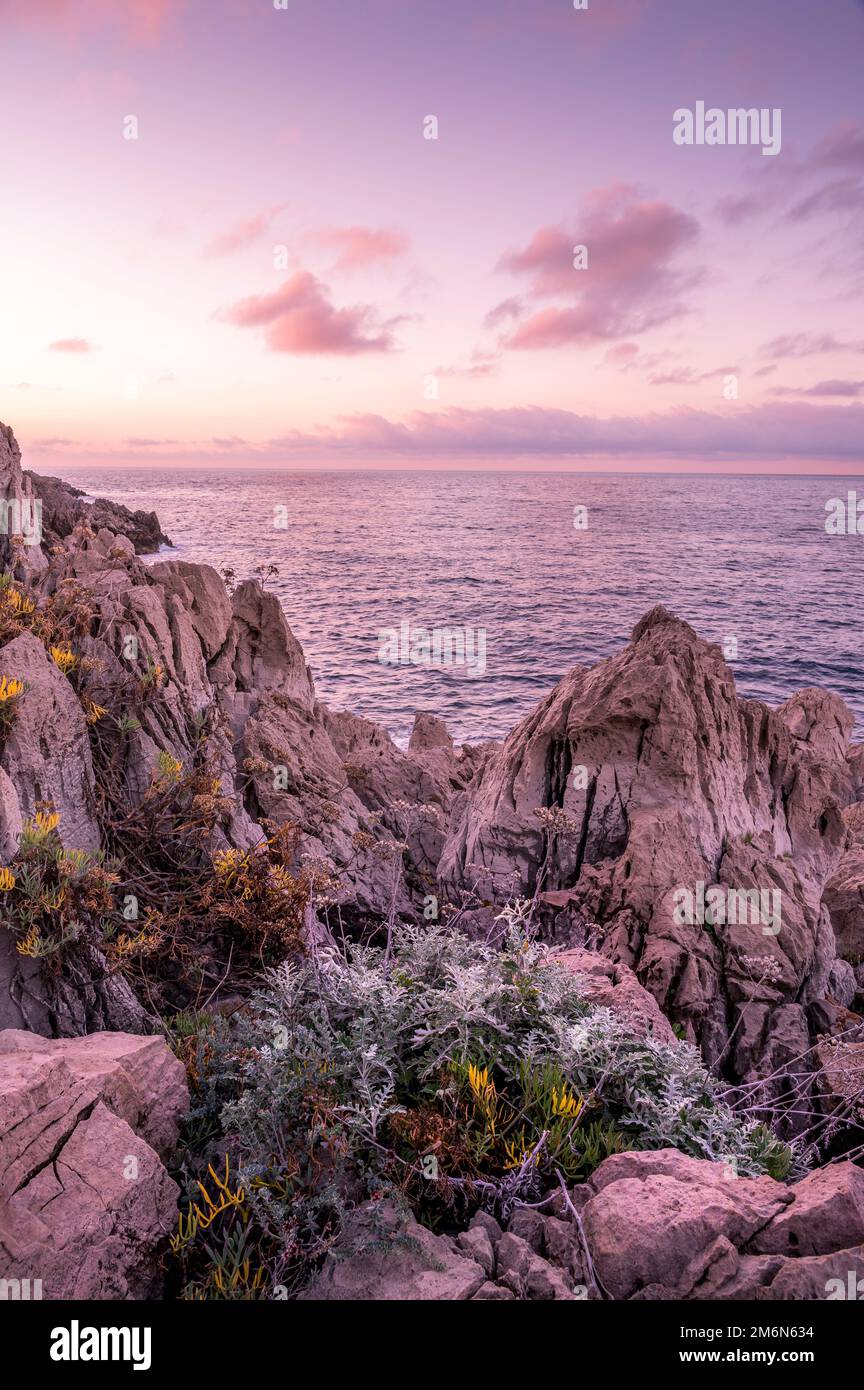 Seascape around Cap Ferrat on the French Riviera Stock Photo - Alamy