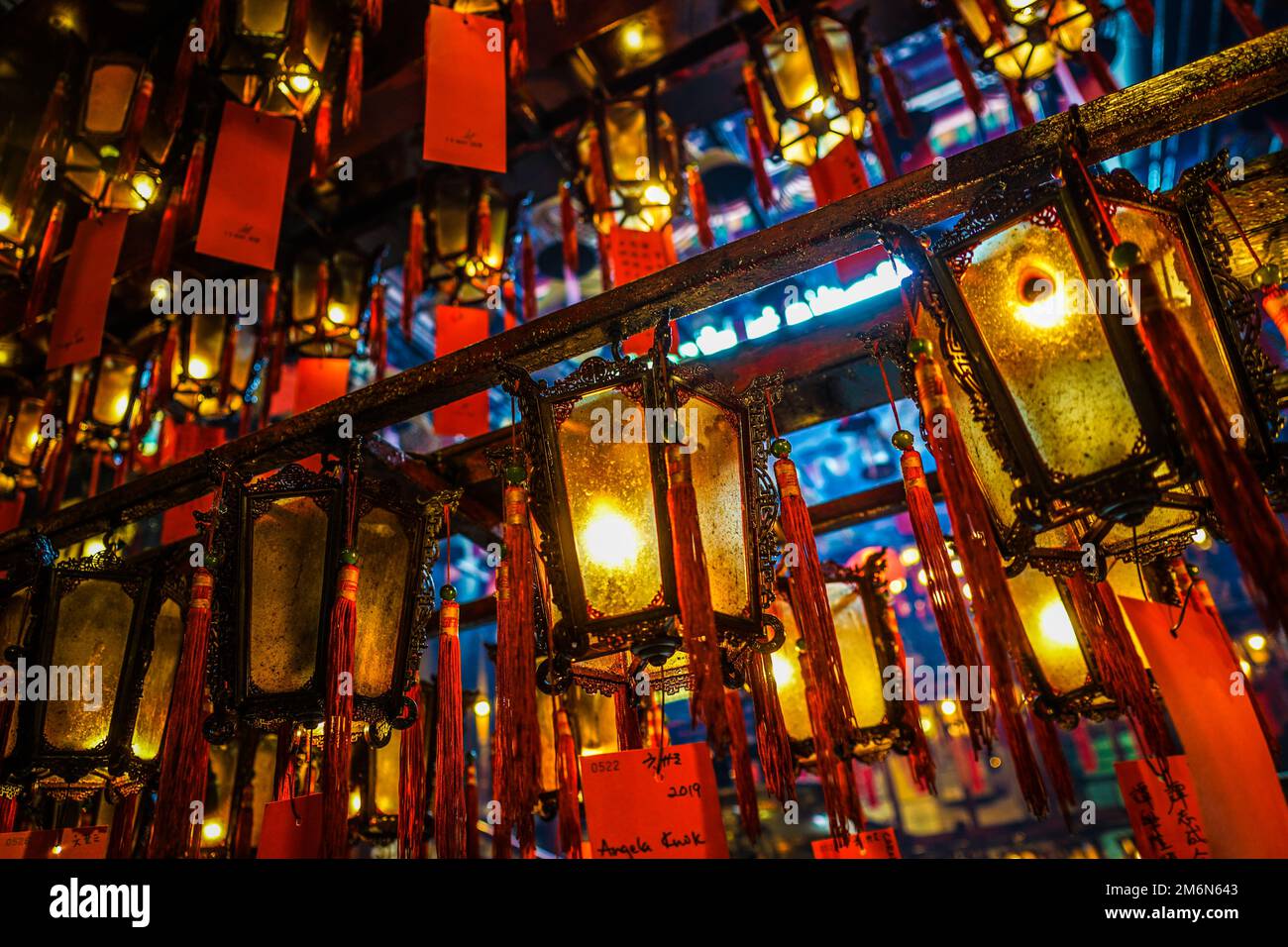 Hong Kong Man Mo Temple Stock Photo - Alamy