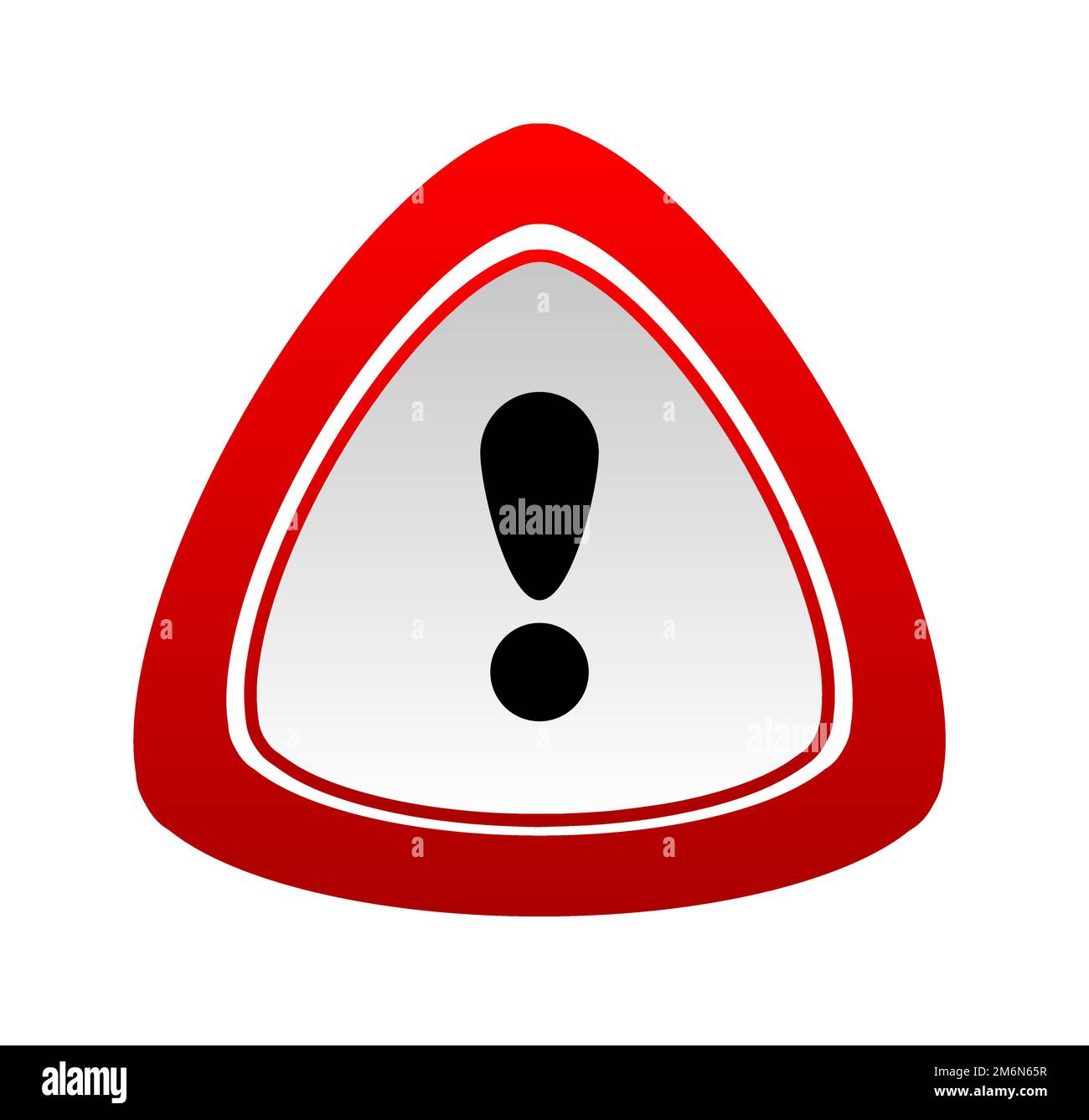 attention sign on white background. Vector icon Stock Vector Image ...
