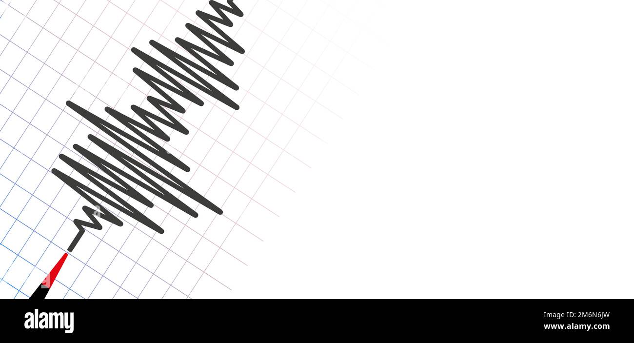 Earthquake background. seismogram for seismic measurement Stock Vector ...