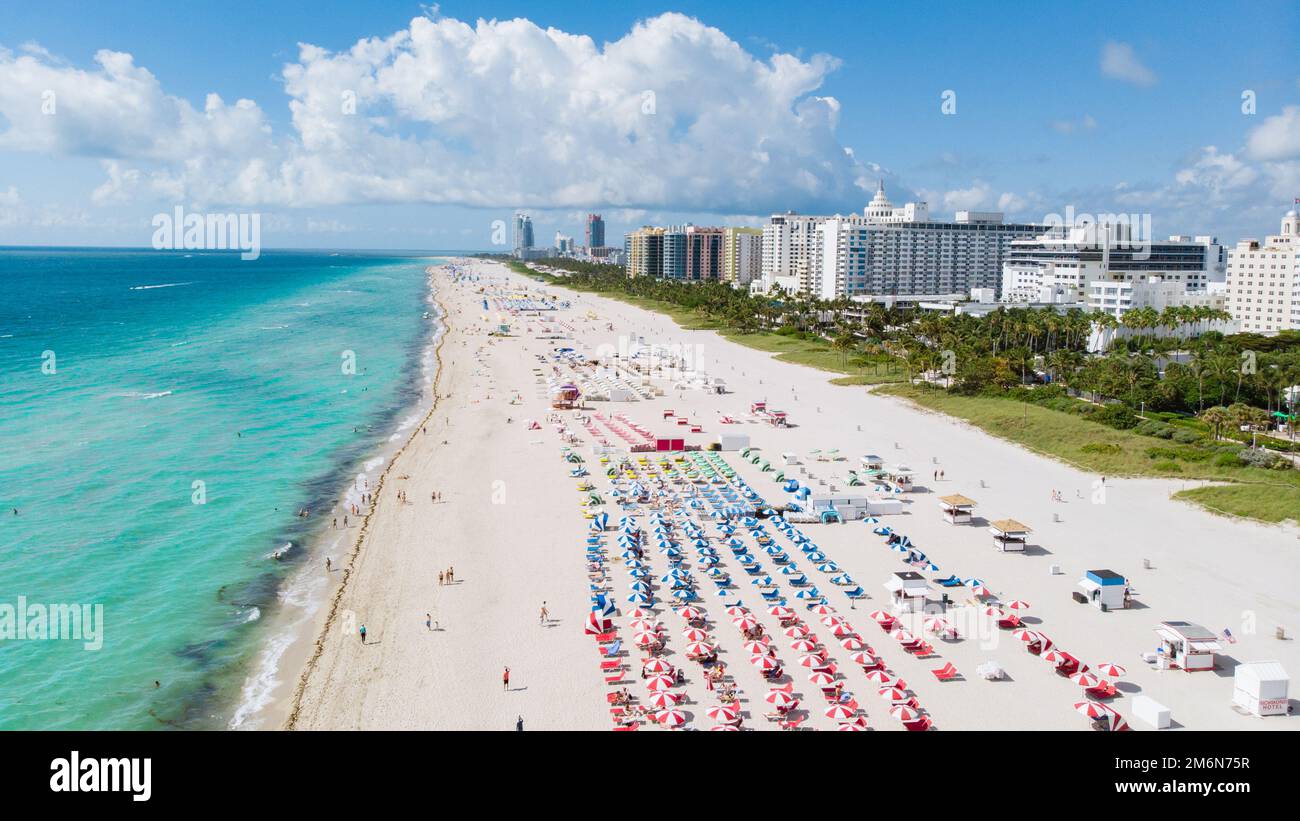 Aerial photo miami coastline hi-res stock photography and images - Alamy