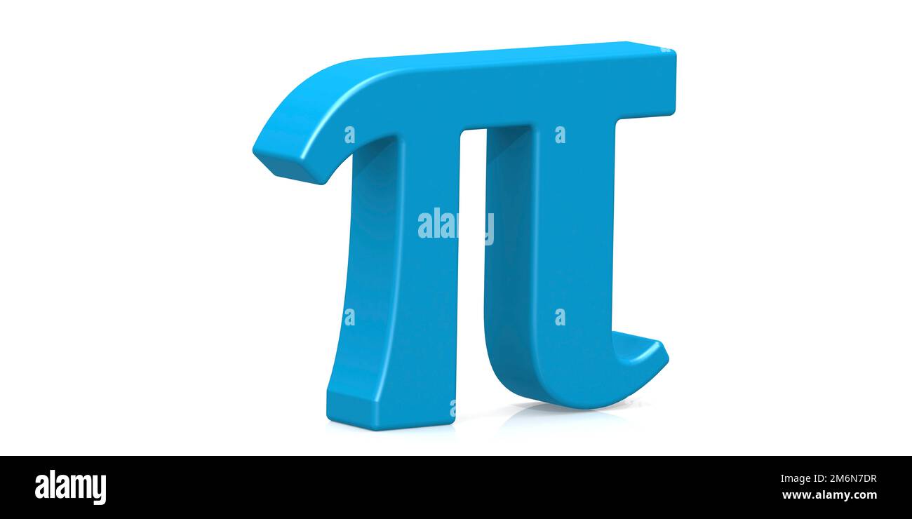 Pi symbol isolated on white background Stock Photo - Alamy
