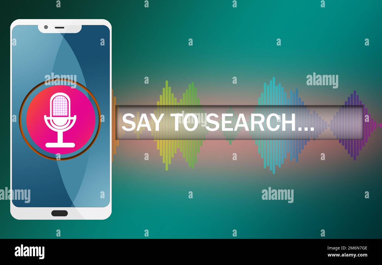 Search bar microphone icon hi-res stock photography and images - Alamy