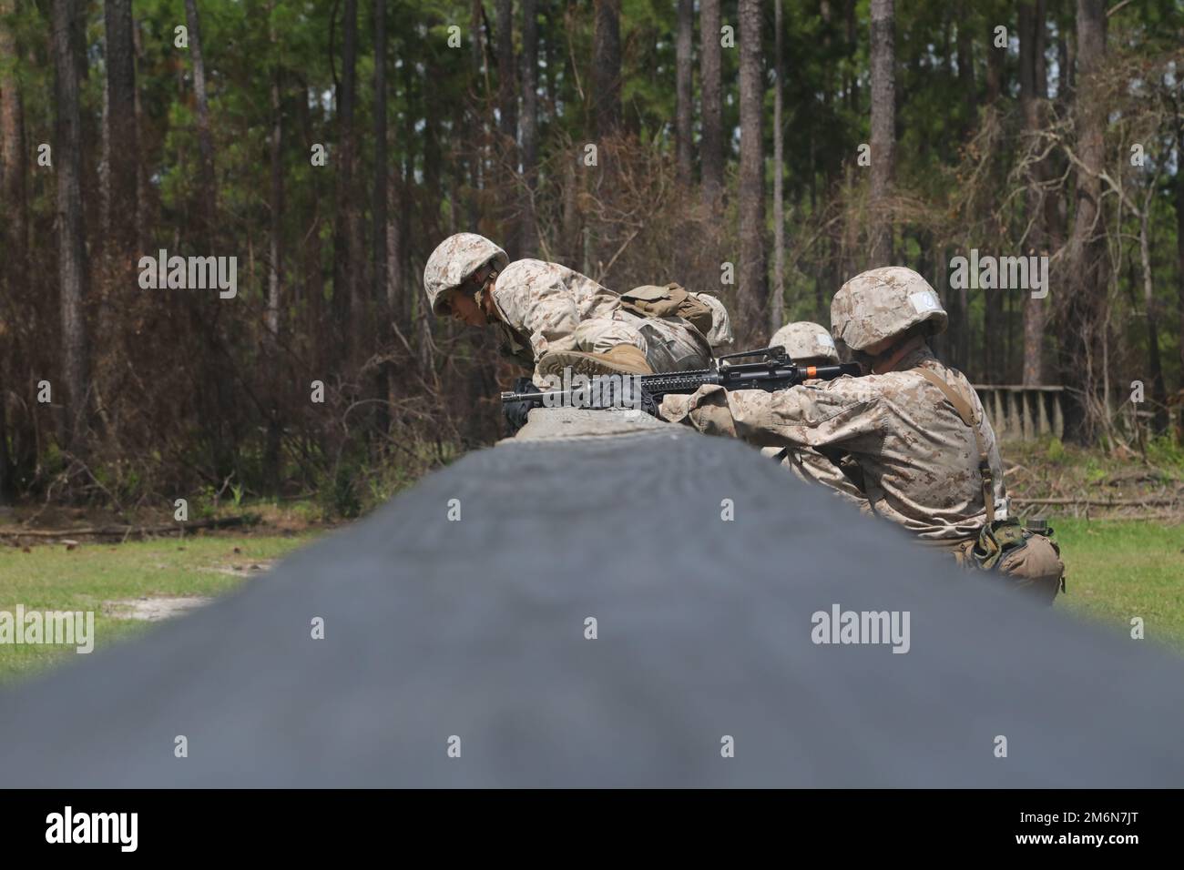 Recruits with Echo Company, 2nd Recruit Training Battalion, are ...