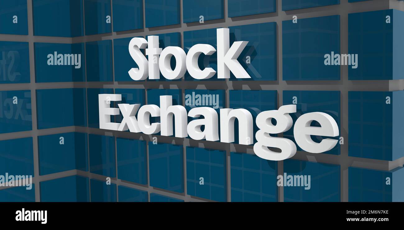Building facade with stock exchange sign on it Stock Photo - Alamy