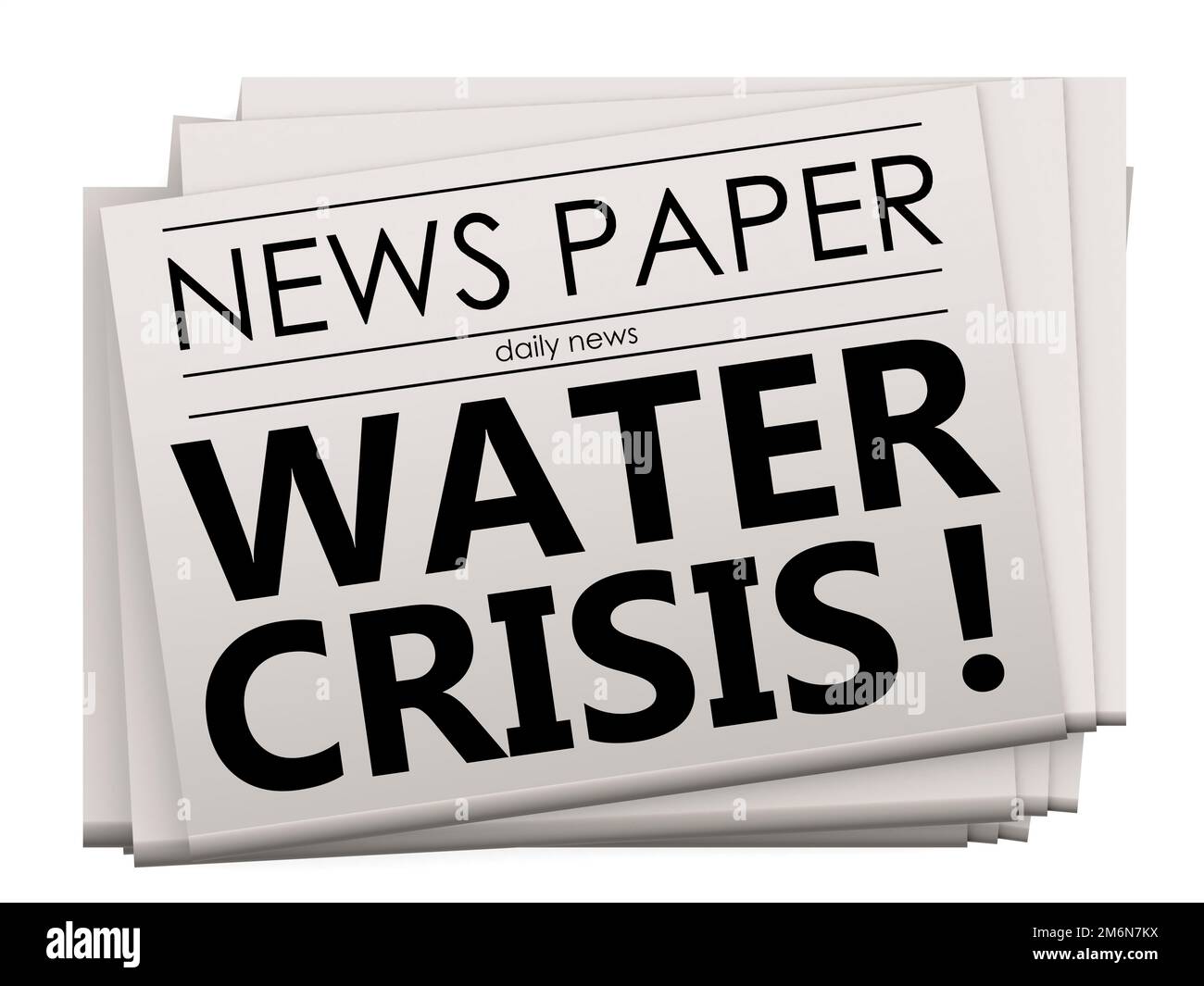 Water and newspaper Cut Out Stock Images & Pictures - Alamy