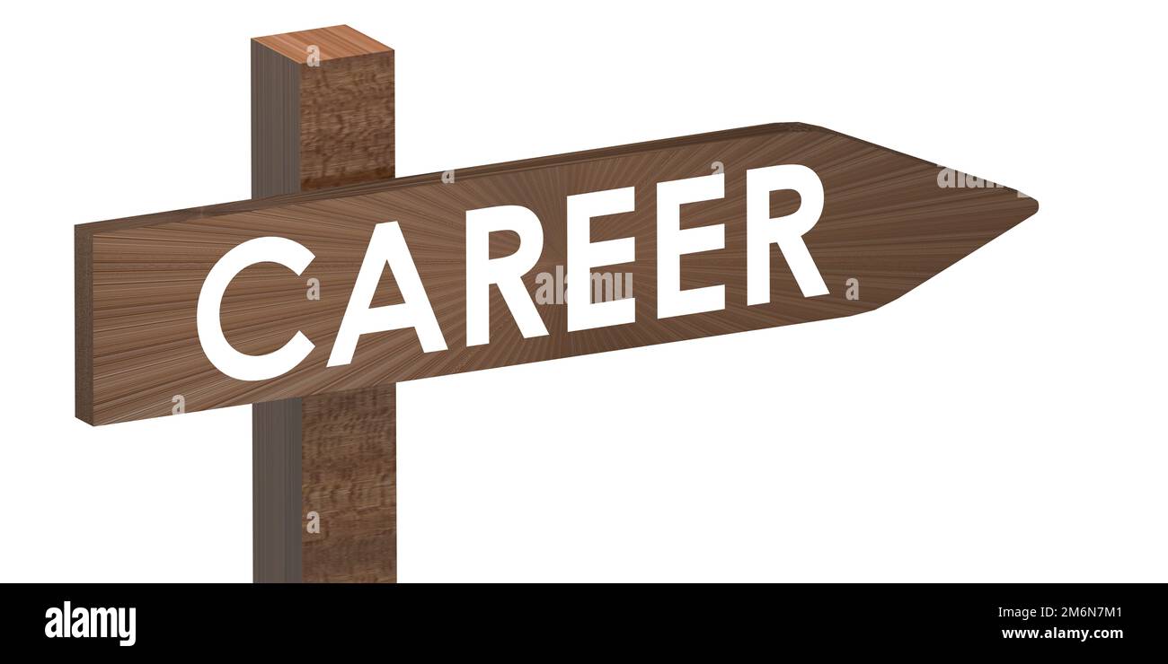 Career path road sign hi-res stock photography and images - Alamy